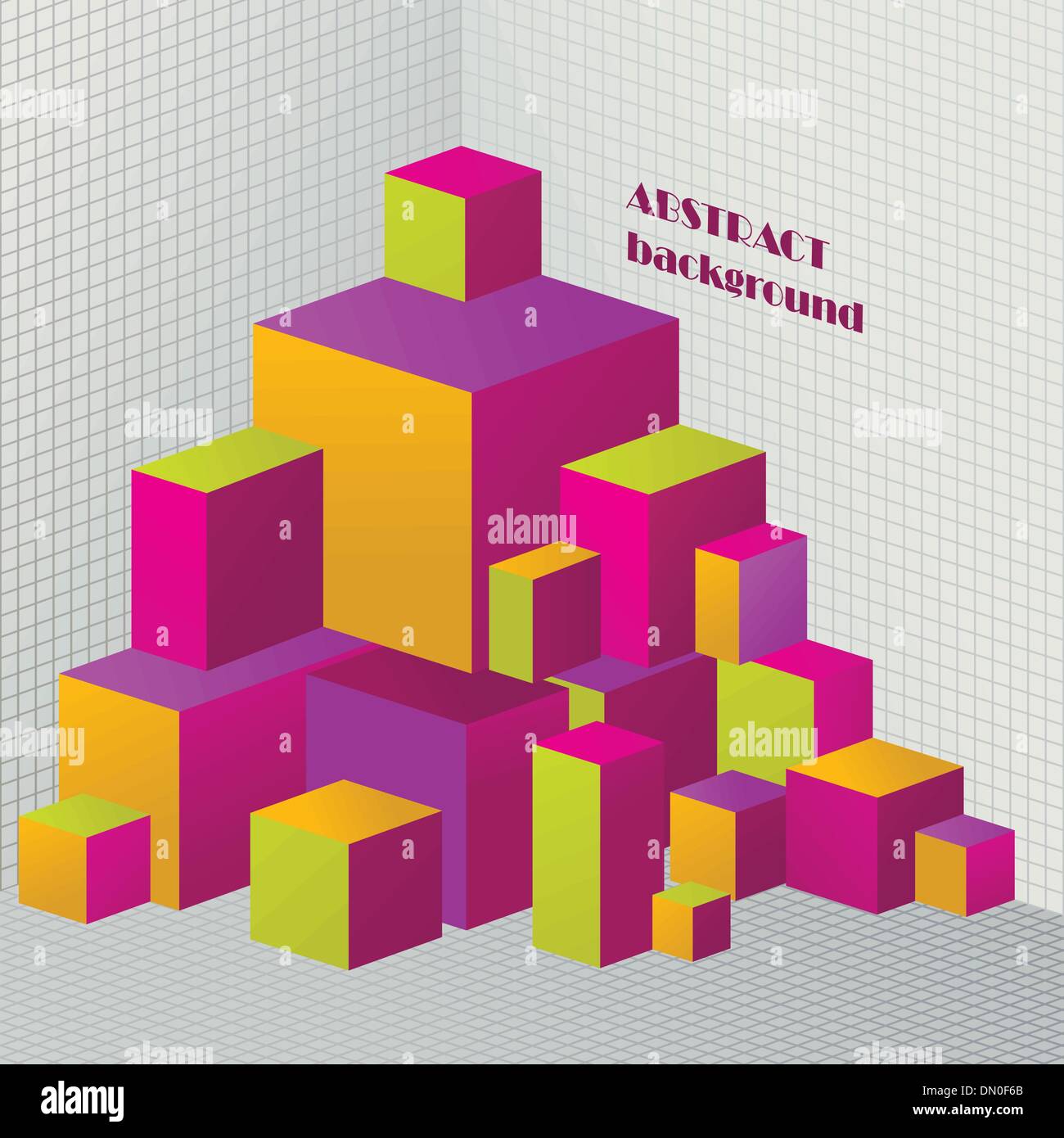 Cubes abstract concept Stock Vector Images - Alamy