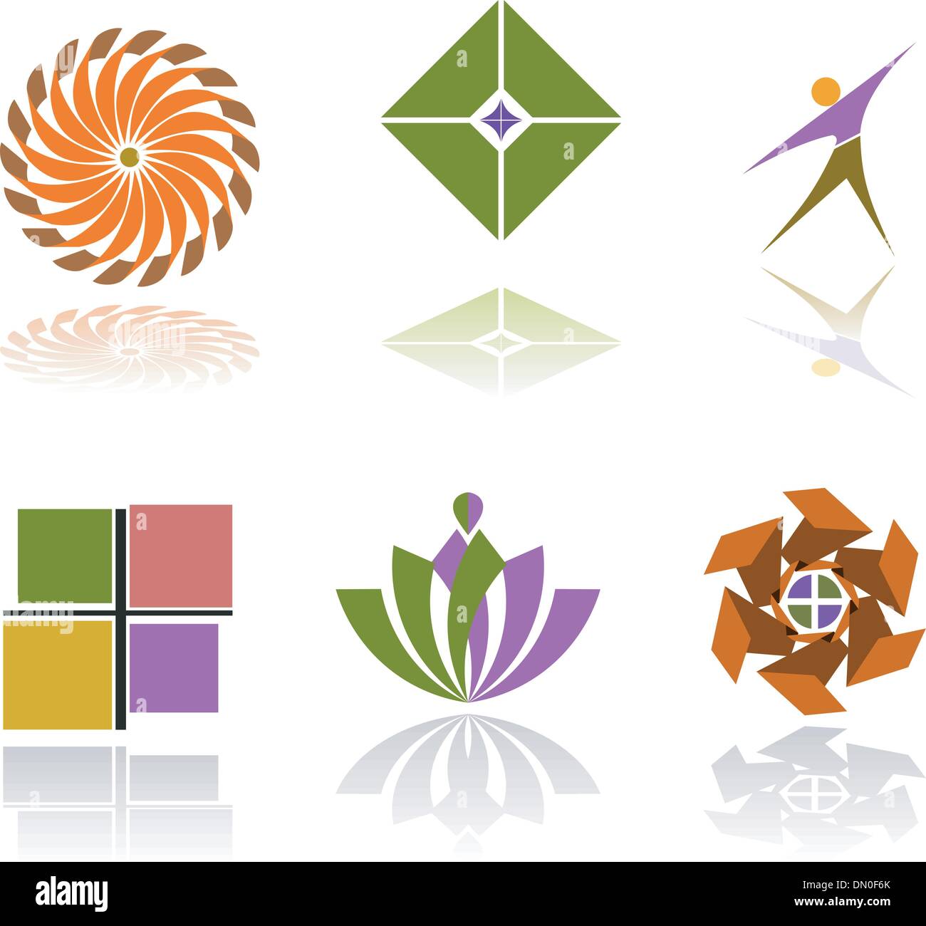 Colorful abstract design elements Stock Vector Image & Art - Alamy