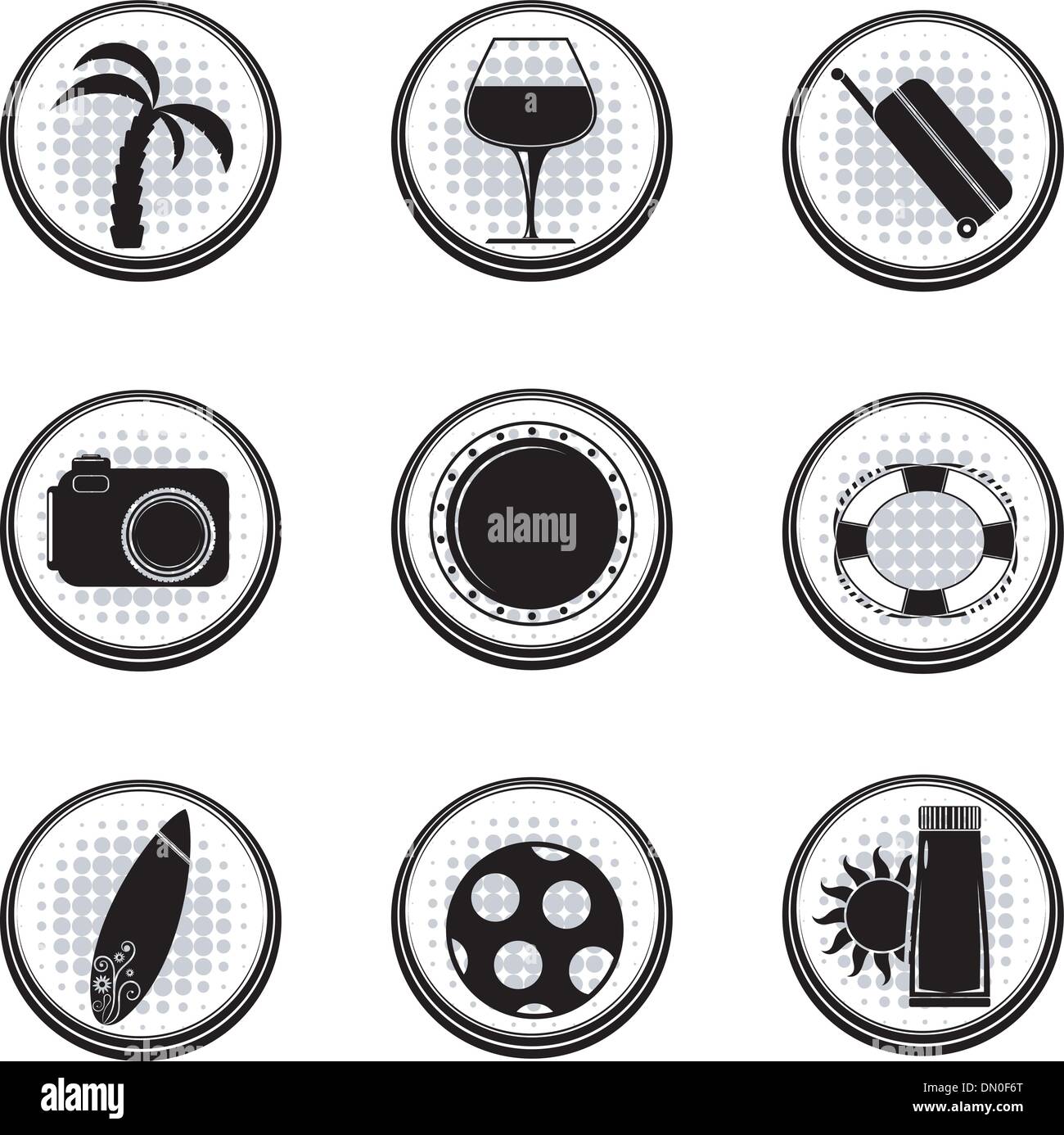 Set of black vector icons. EPS10 Stock Vector Image & Art - Alamy