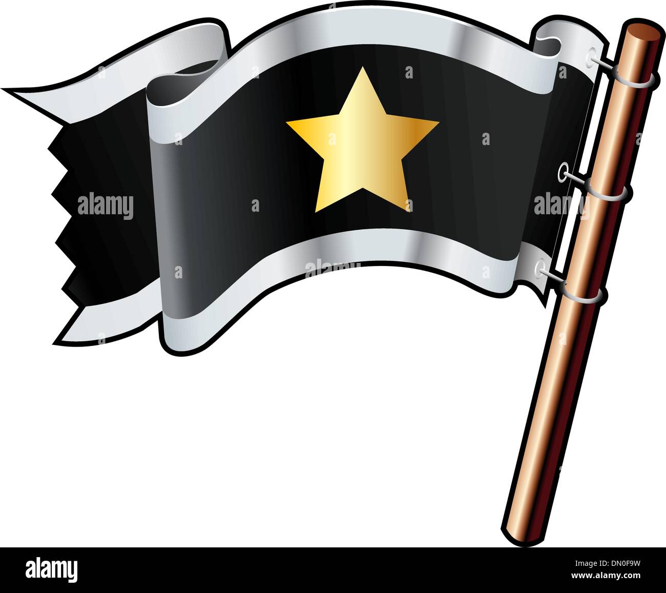 Star pirate flag Stock Vector Image & Art - Alamy