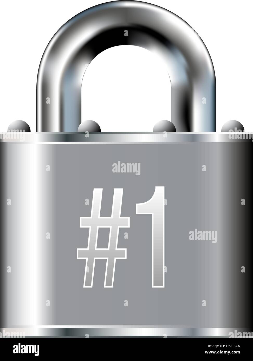 #1 secure lock Stock Vector Image & Art - Alamy