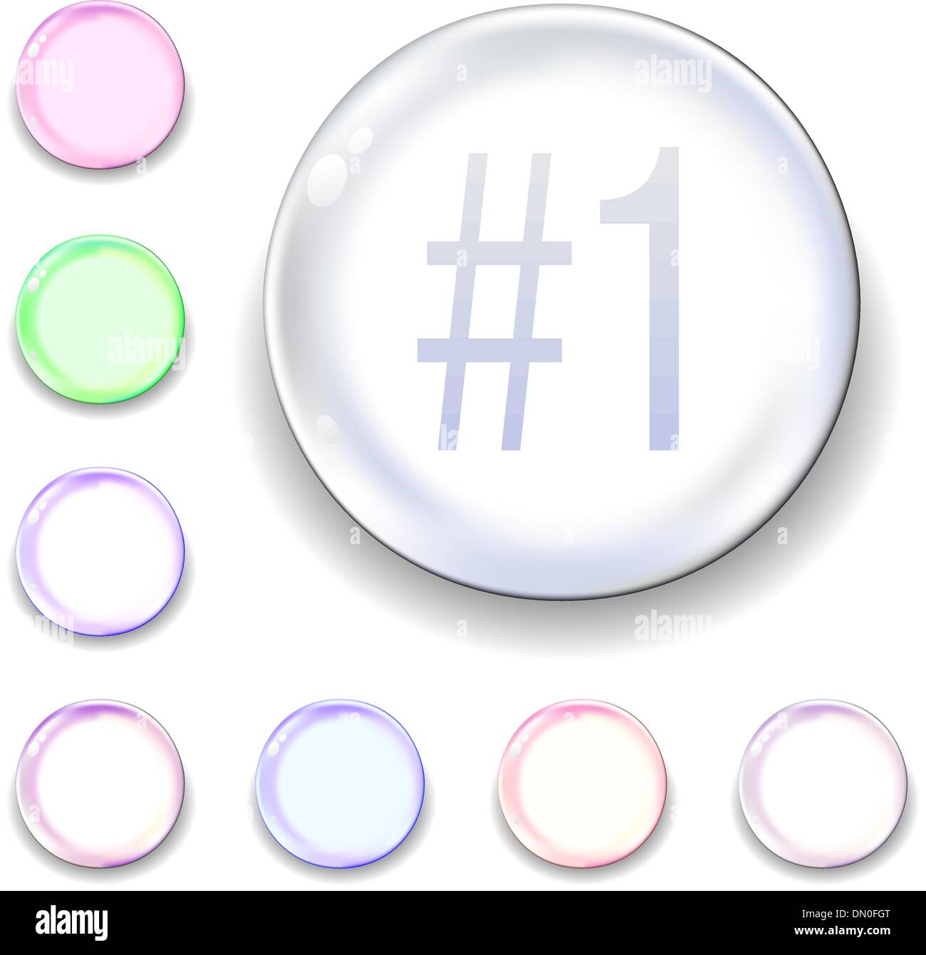 #1 glass orb icon Stock Vector Image & Art - Alamy