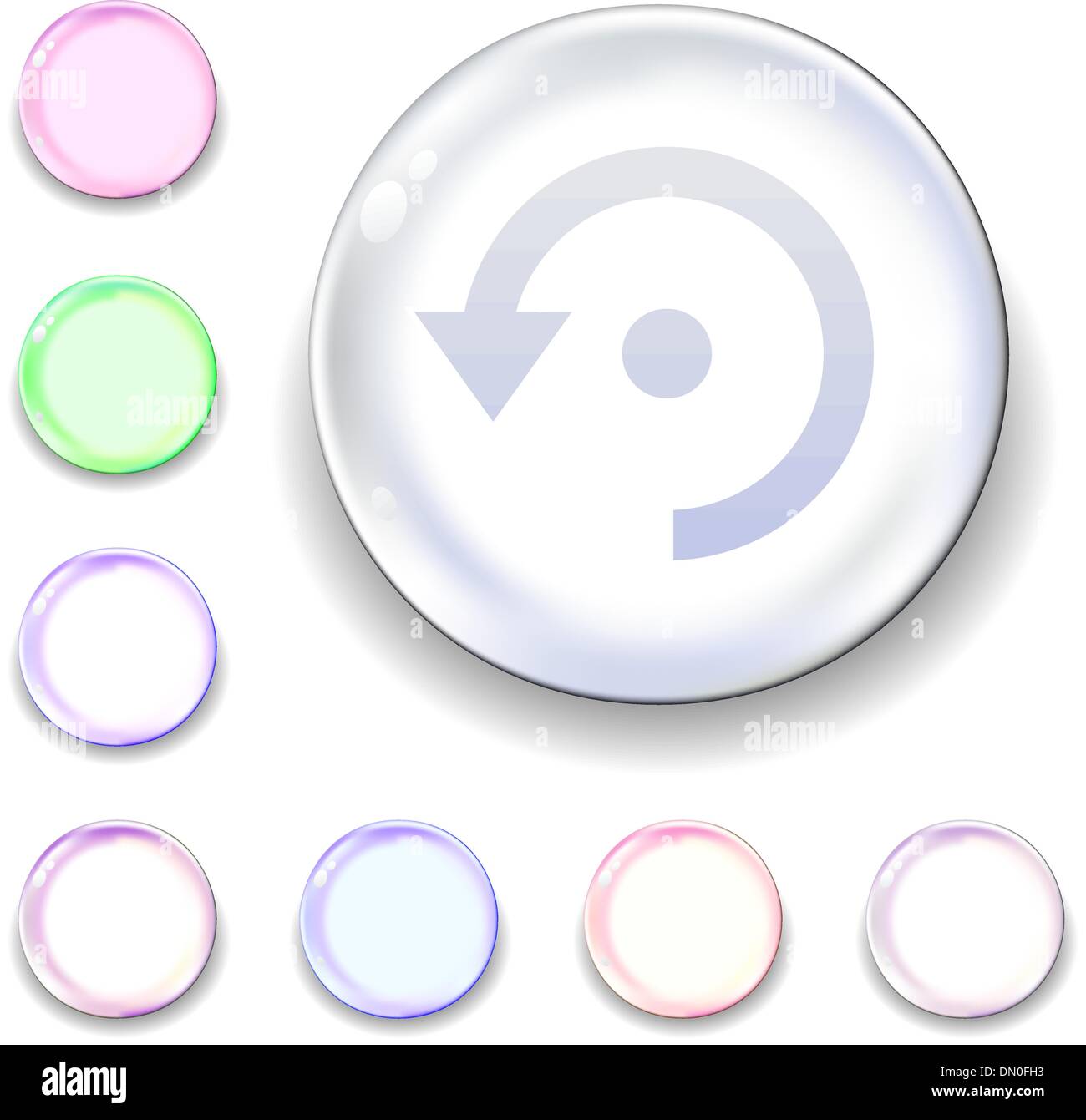 Computer refresh glass orb icon Stock Vector Image & Art - Alamy