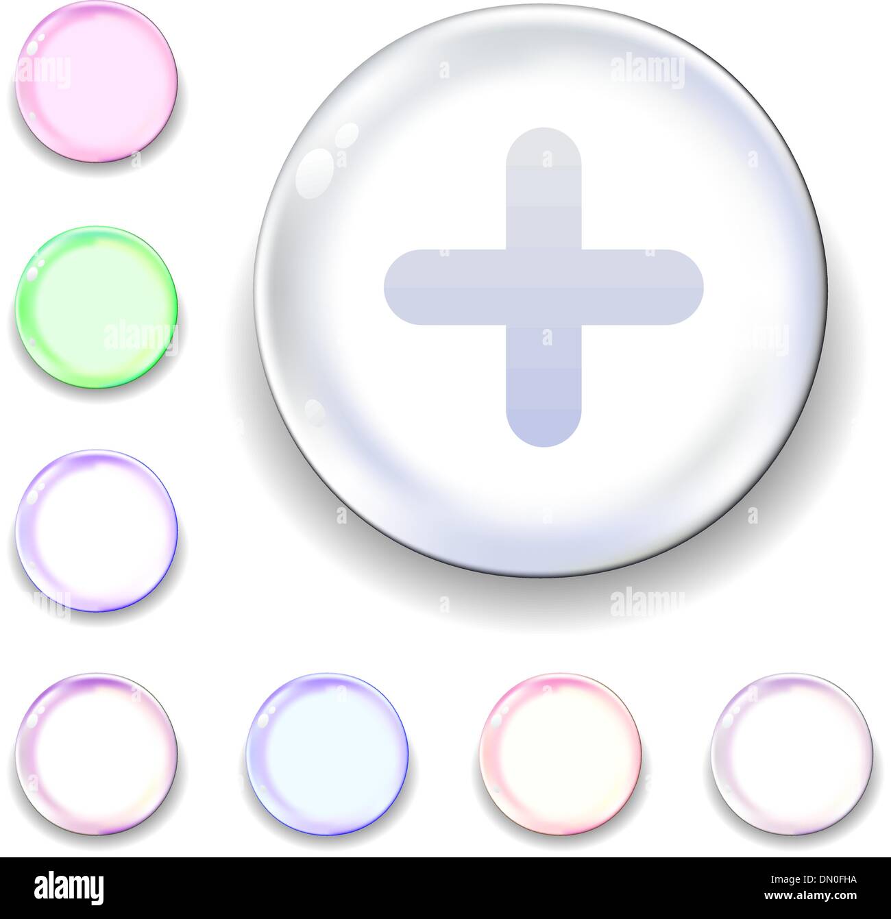 Plus sign glass orb icon Stock Vector Image & Art - Alamy
