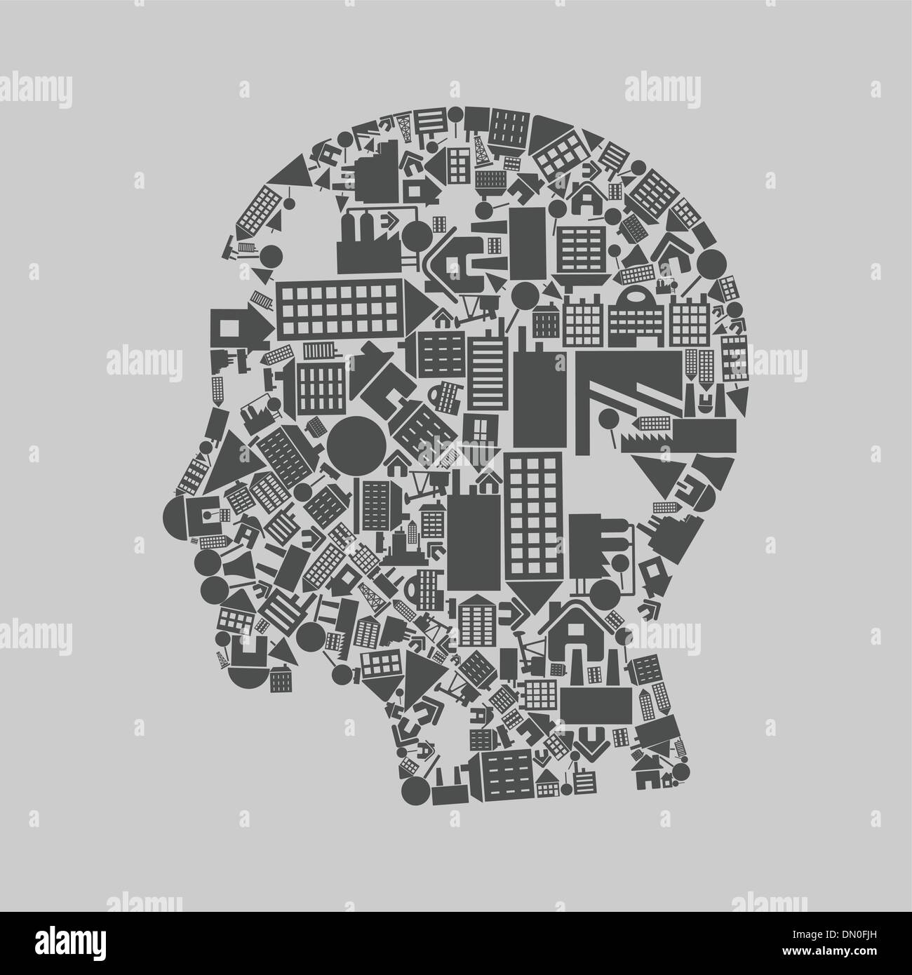 Tractor head Stock Vector Images - Alamy