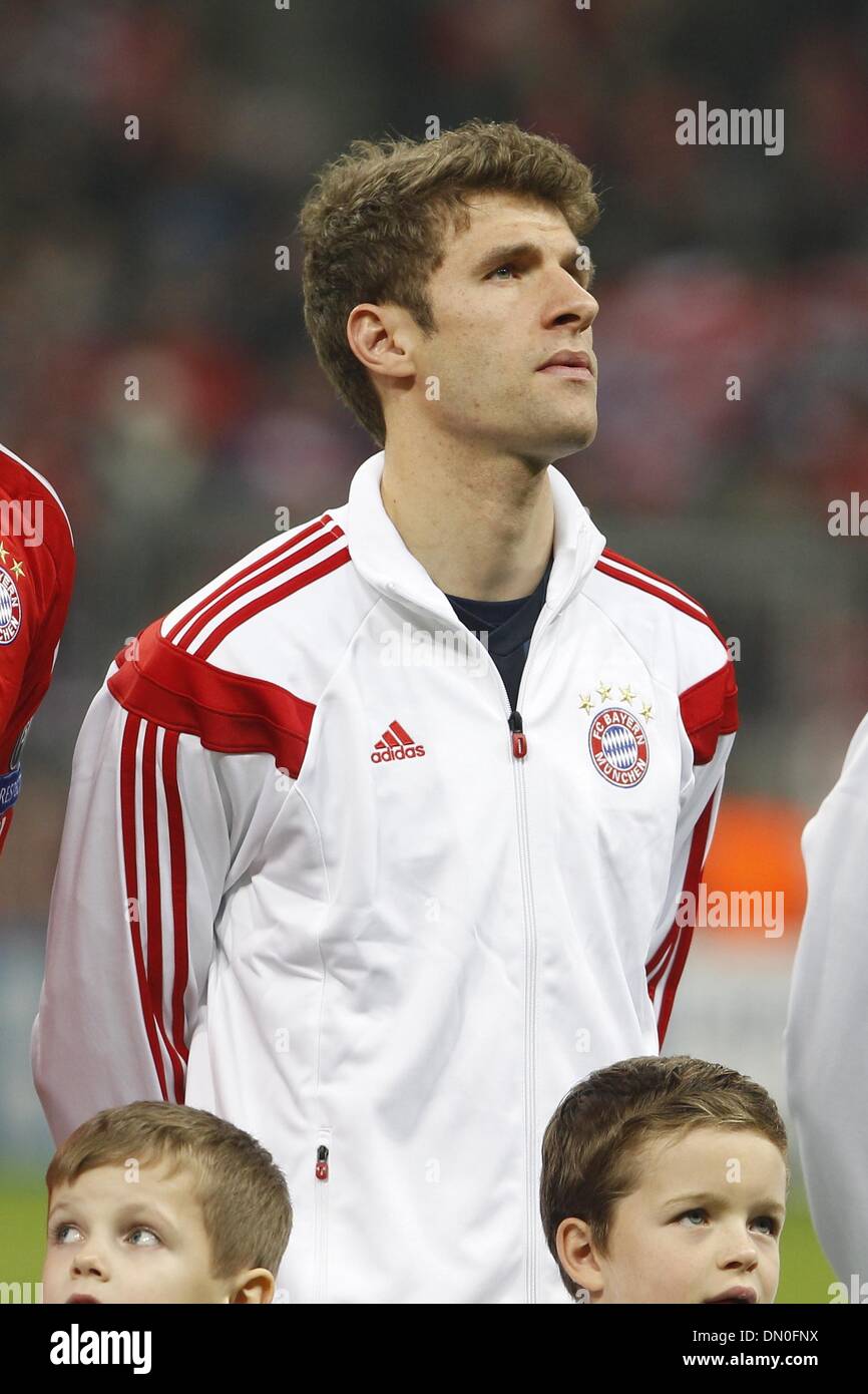 Munich, Germany. 10th Dec, 2013. Thomas Muller (Bayern) Football ...