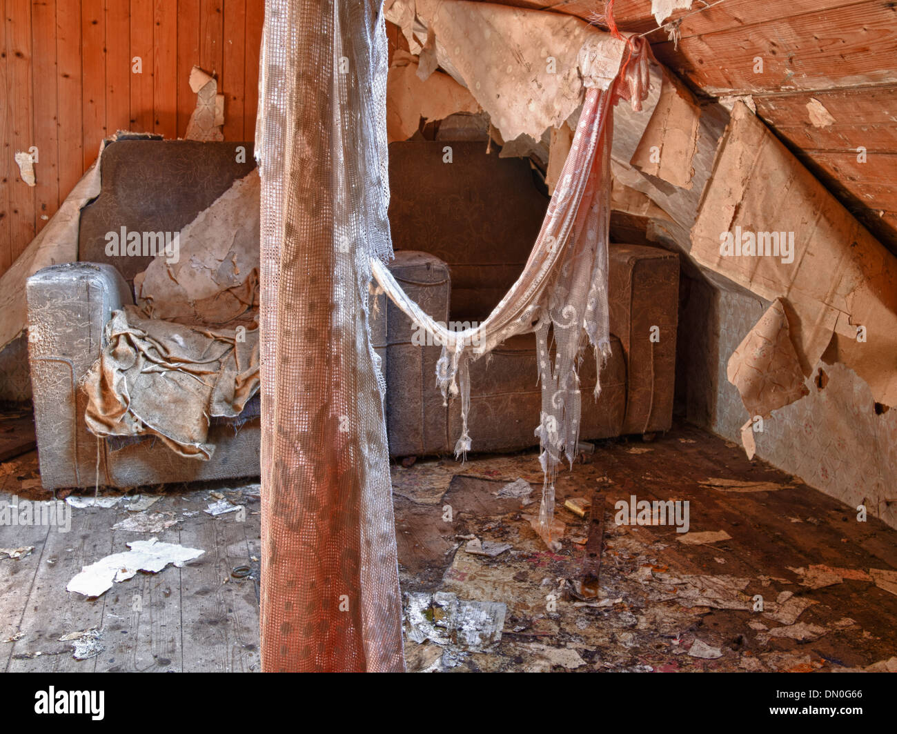 Interior of Abandoned Croft House, Isle of Lewis Stock Photo - Alamy