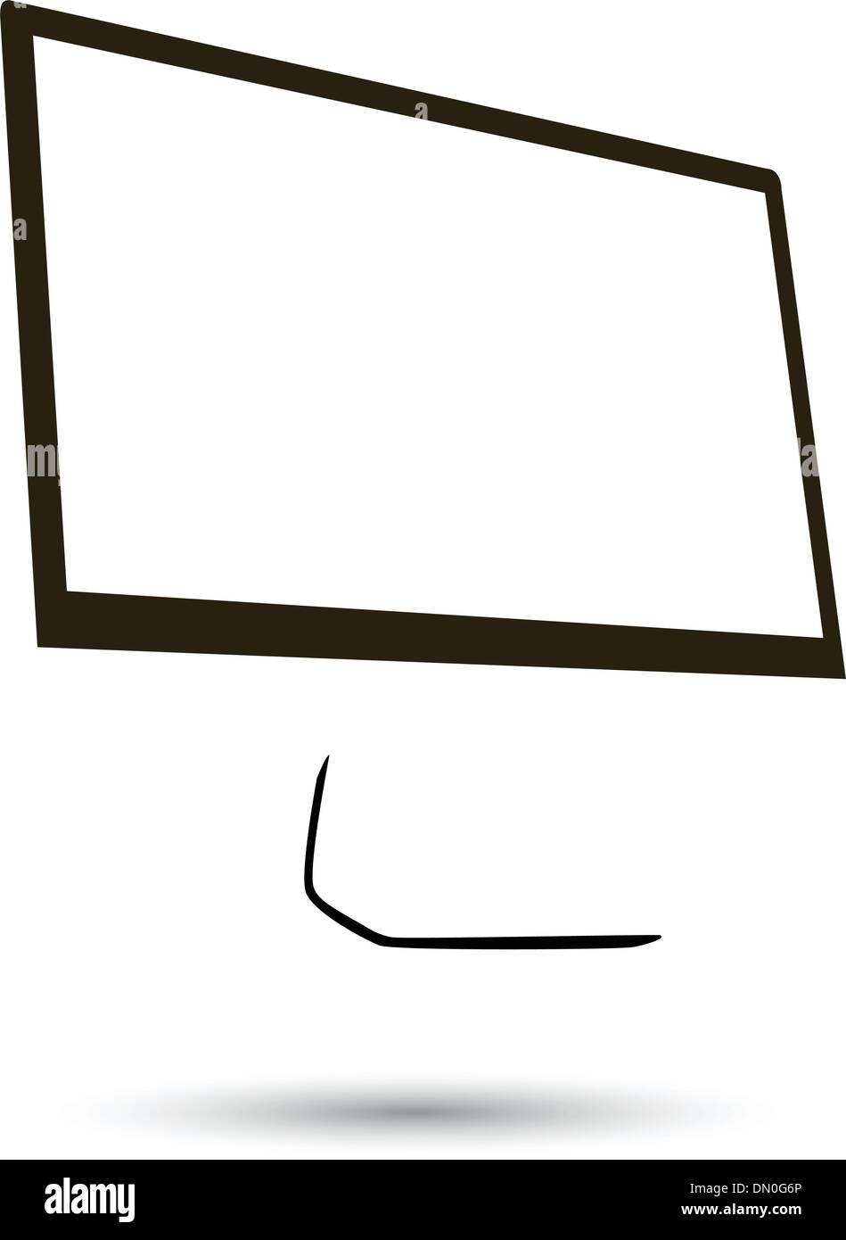 Pc monitor screen Stock Vector Images - Alamy