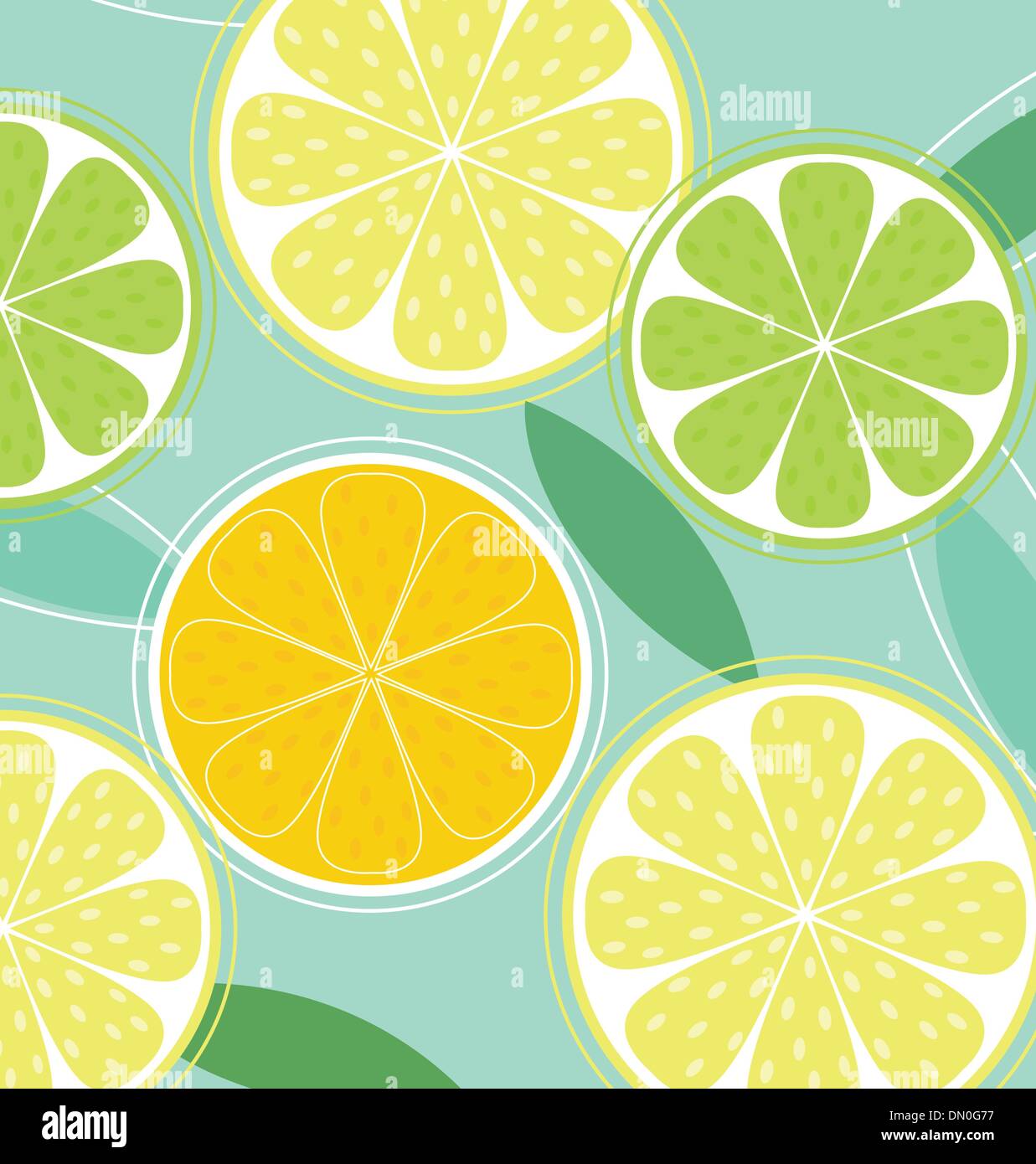 Citrus fruit background vector - Lemon, Lime and Orange Stock Vector ...