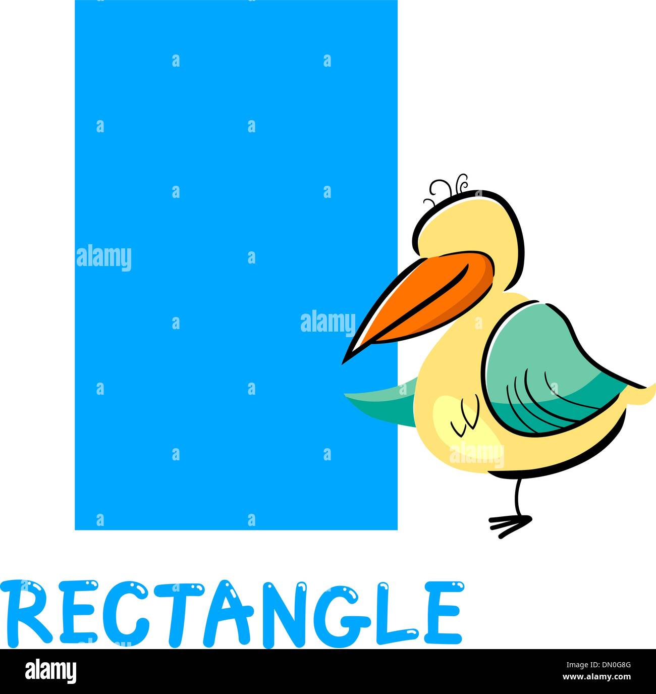 Rectangle shape for kids Stock Vector Images - Alamy