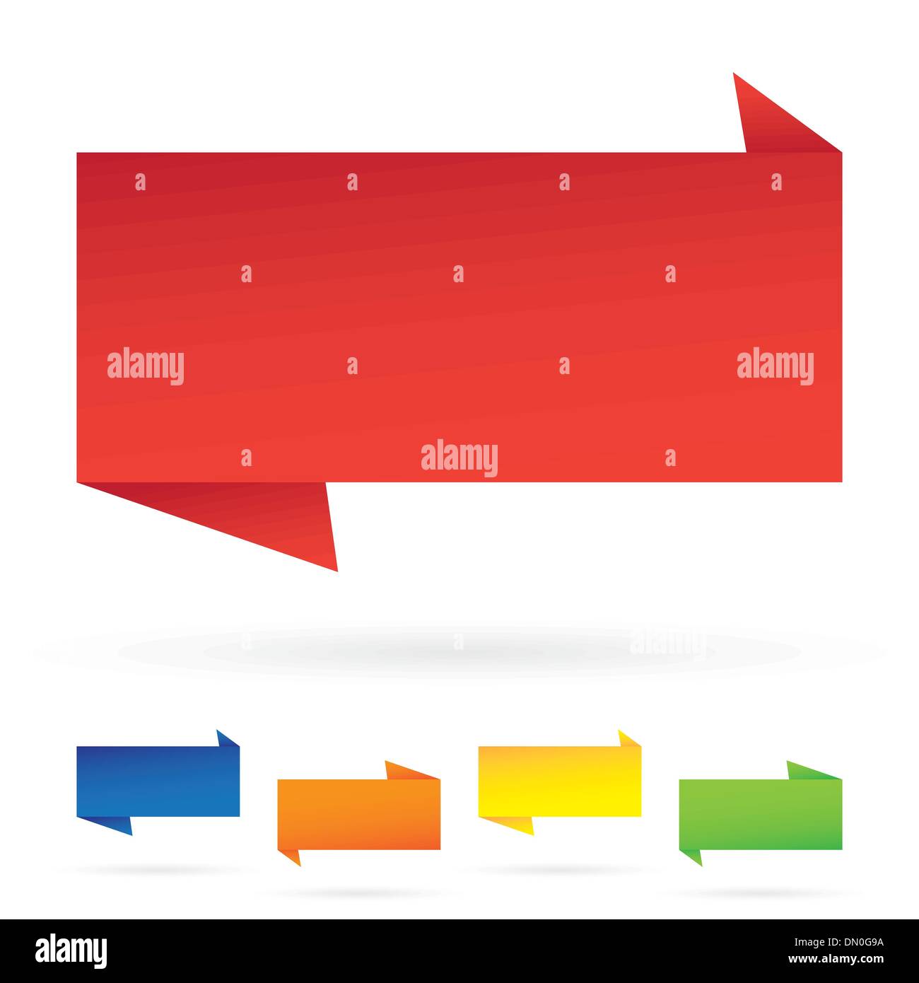 Rectangular Vector Banner Labels Stock Vector Image & Art - Alamy