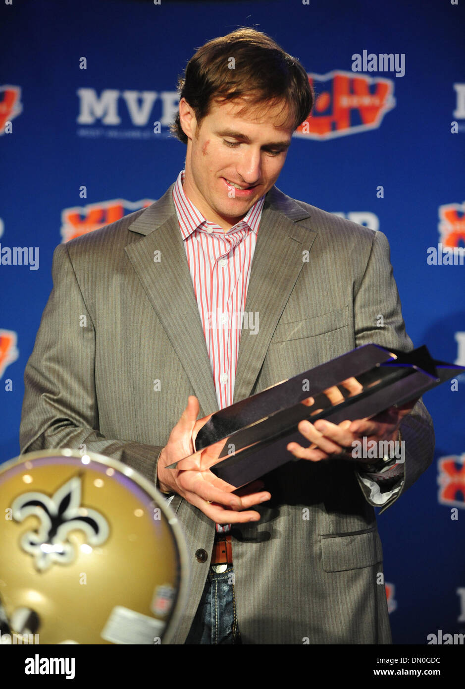 Drew brees mvp 2010 hi-res stock photography and images - Alamy