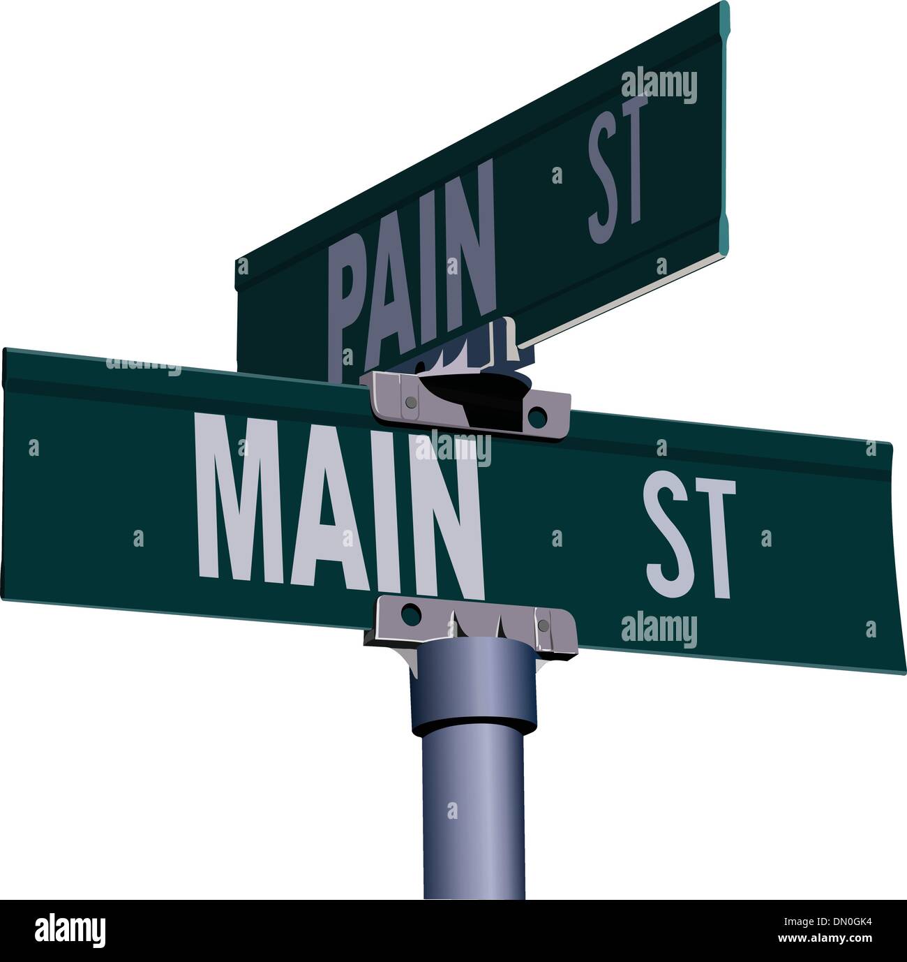 Two way crossing Stock Vector Images - Alamy