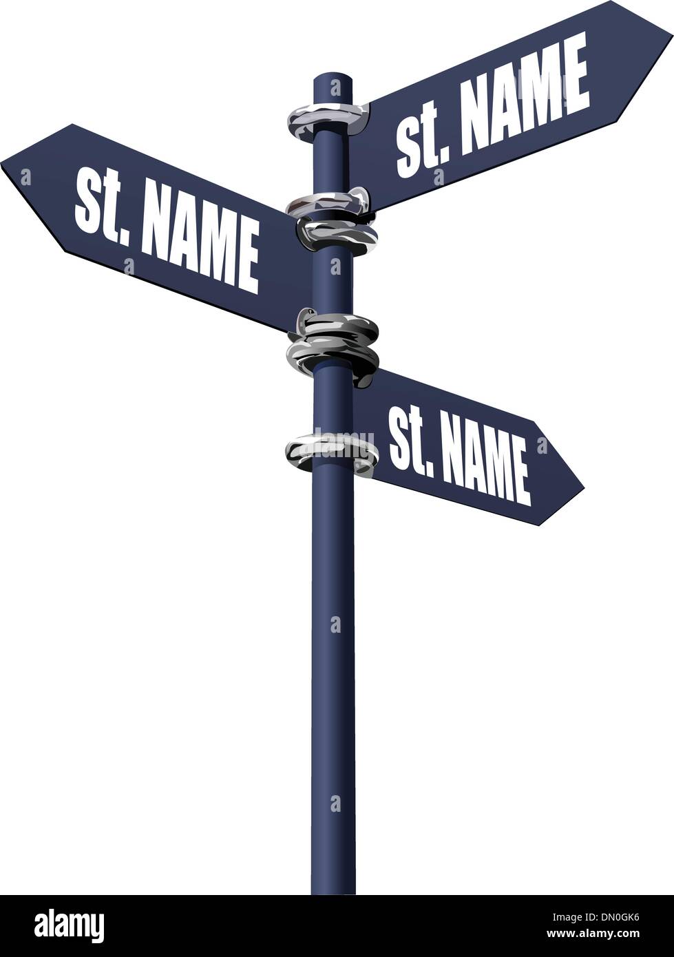 Directions street sign in Stock Vector Images - Alamy