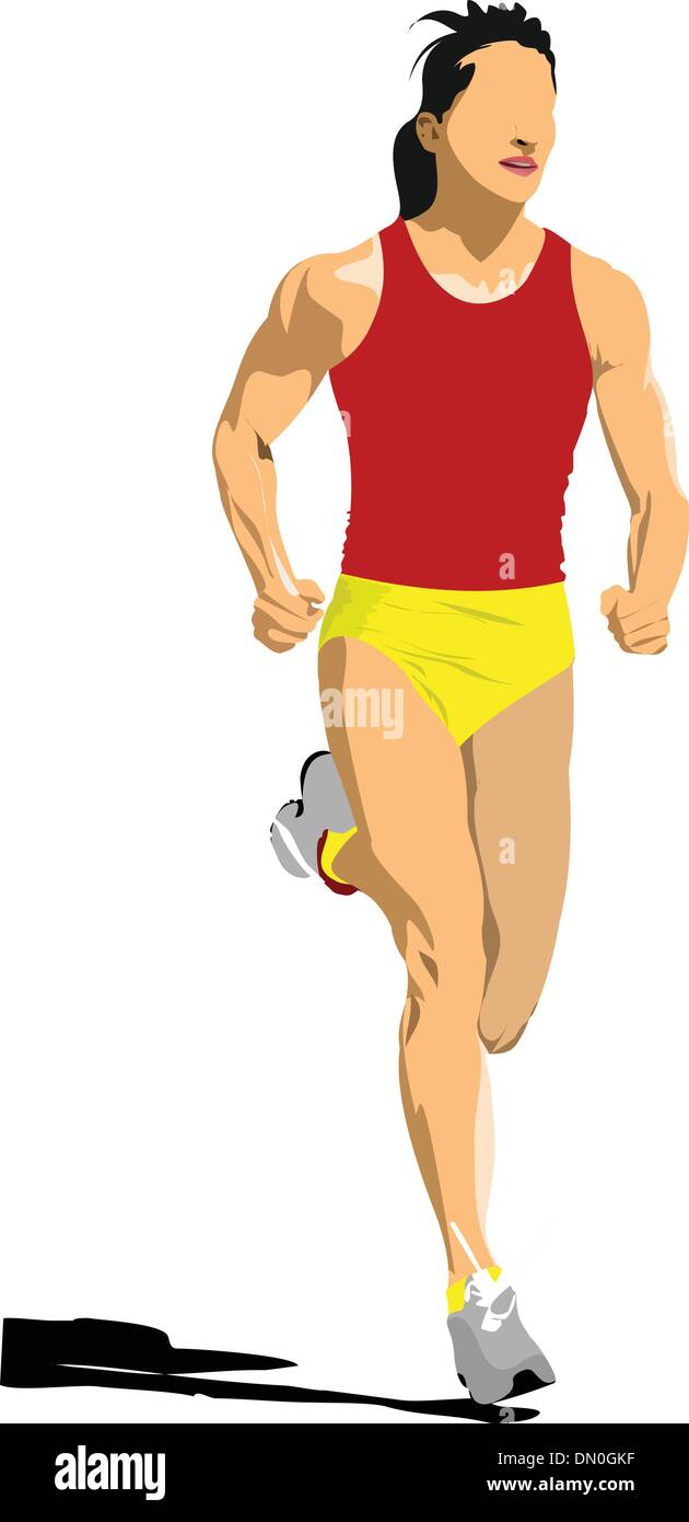 Athletics Running Clipart