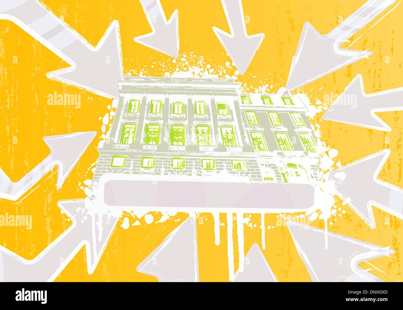 Architecture arrow sign building Stock Vector Images - Alamy