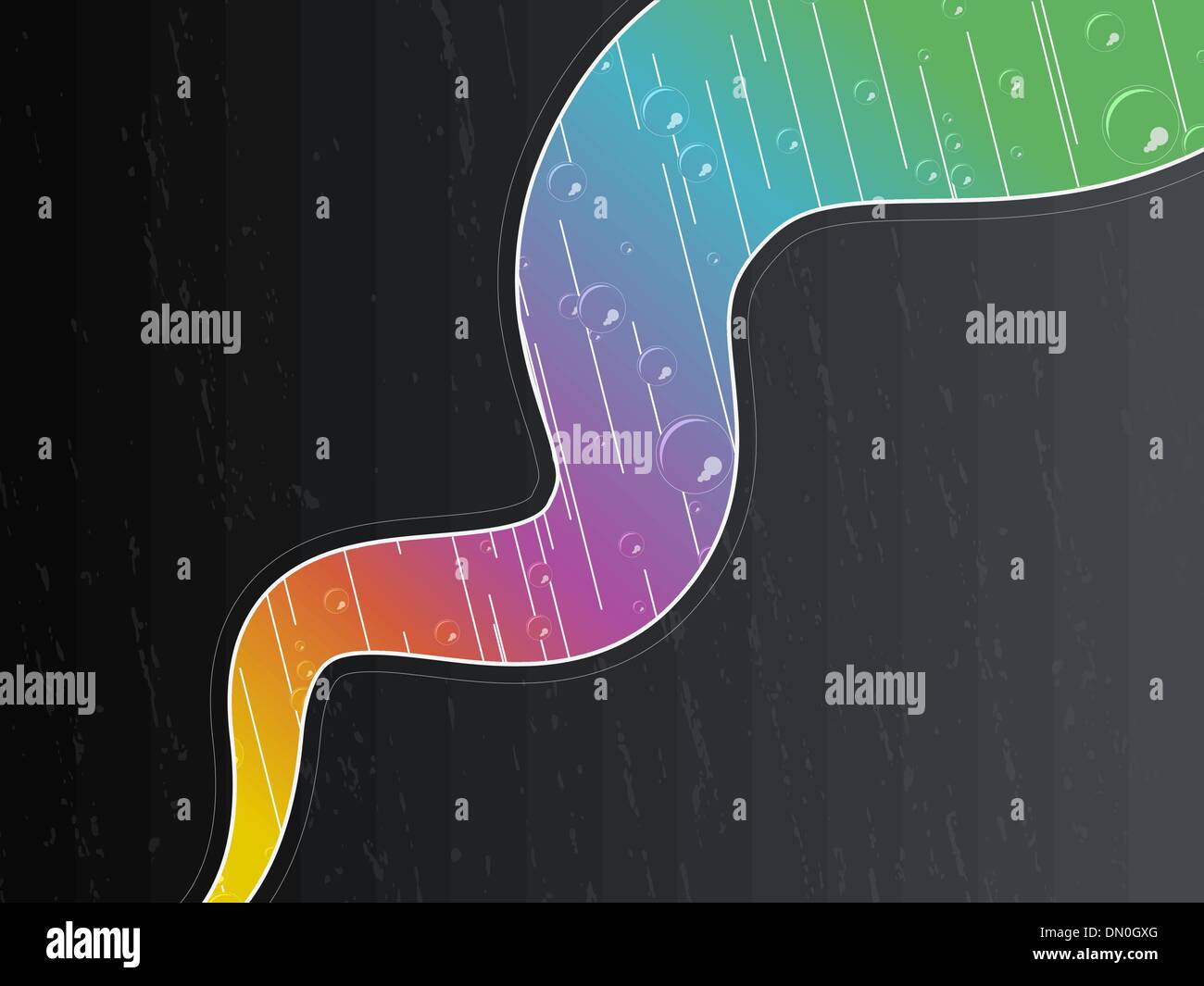 Wavy rainy rainbow background Stock Vector Image & Art - Alamy