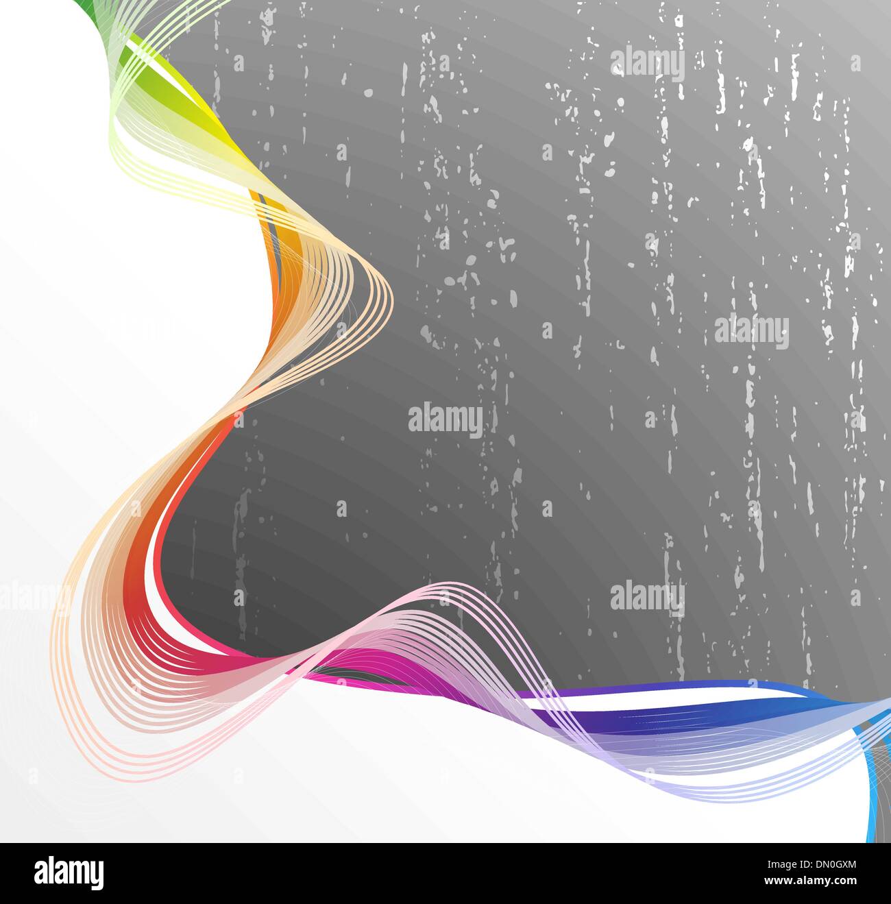 Rainbow wave art Stock Vector Images - Alamy