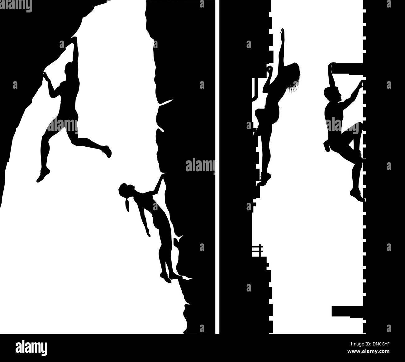 Free climbers Stock Vector Images - Alamy