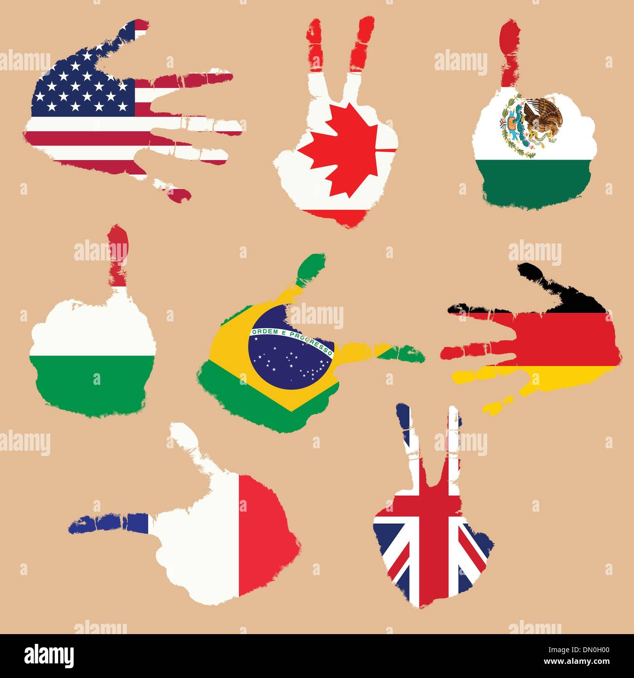 Grunge flags hi-res stock photography and images - Alamy