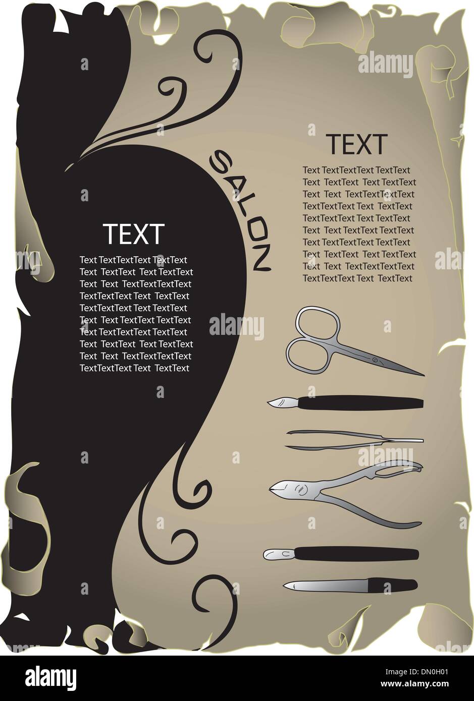 Nail care beauty salon Stock Vector Images - Alamy