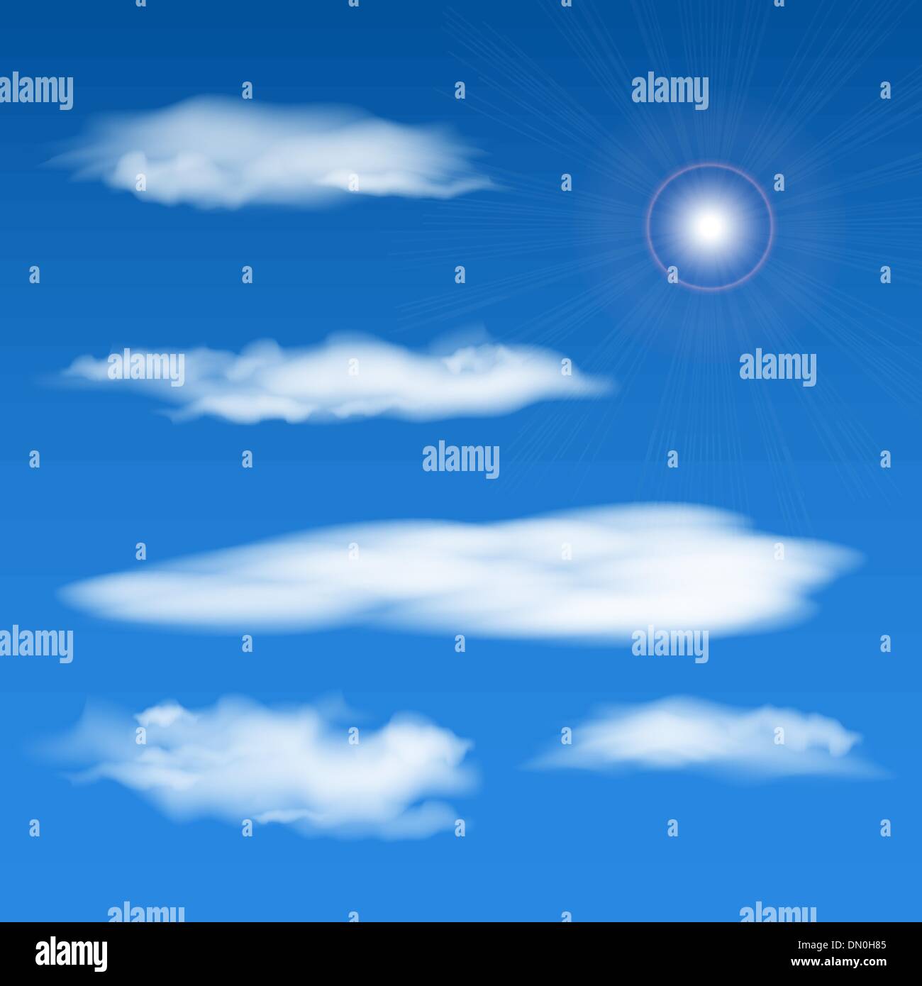 vector sky elements set. Eps10 Stock Vector Image & Art - Alamy