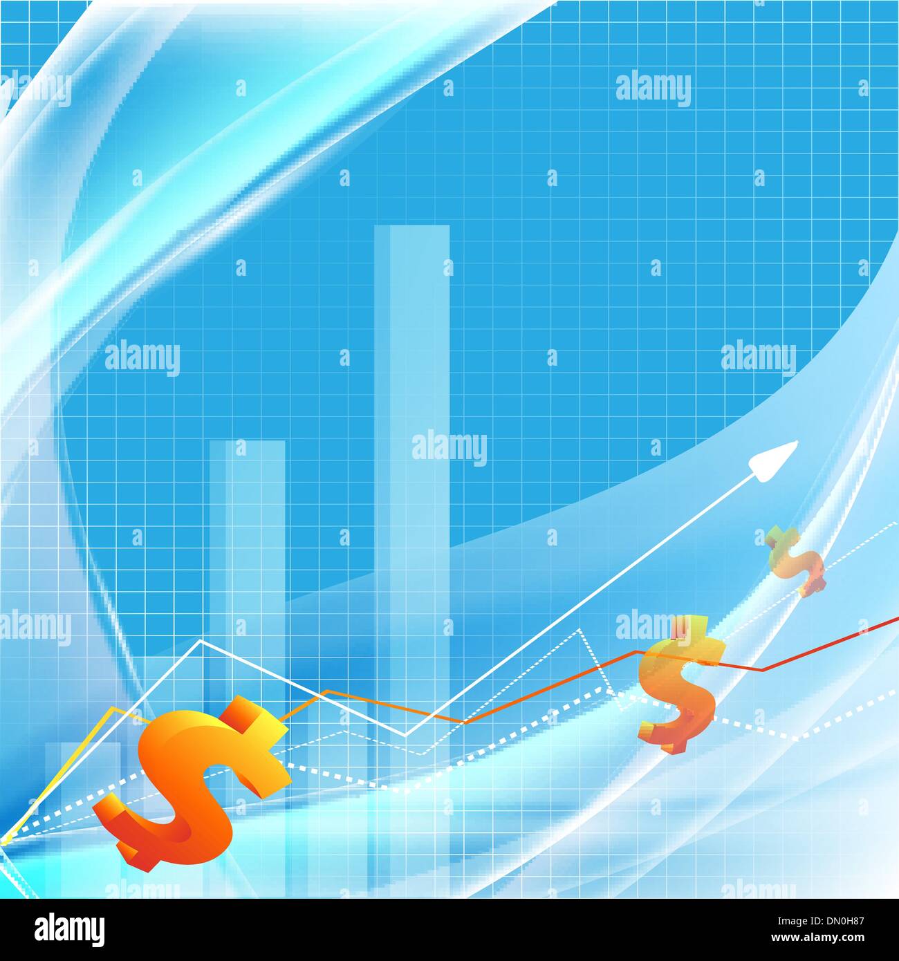 growth statistic financial frame. Eps10 Stock Vector Image & Art - Alamy