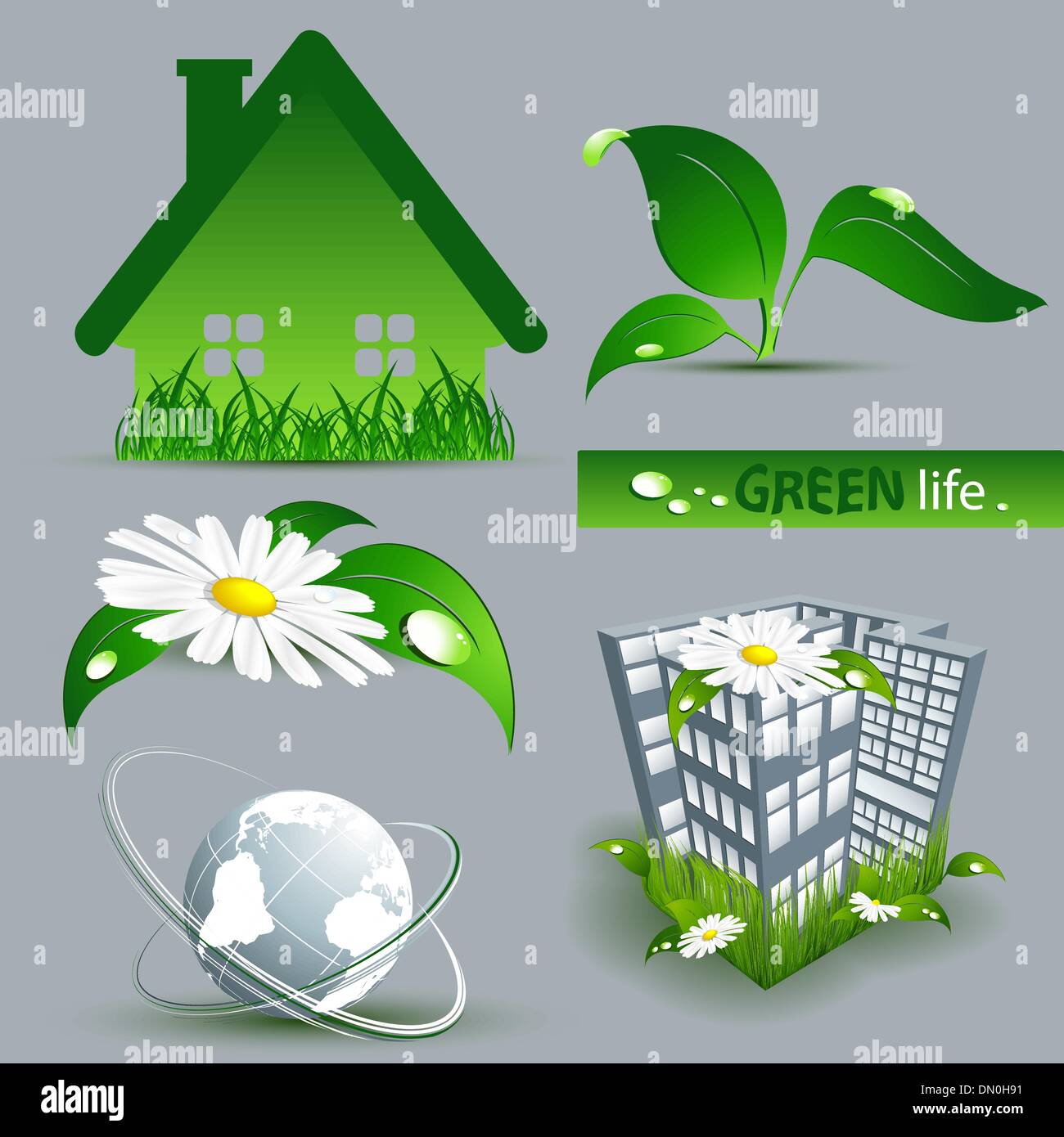 environmental vector set. Eps10 Stock Vector Image & Art - Alamy