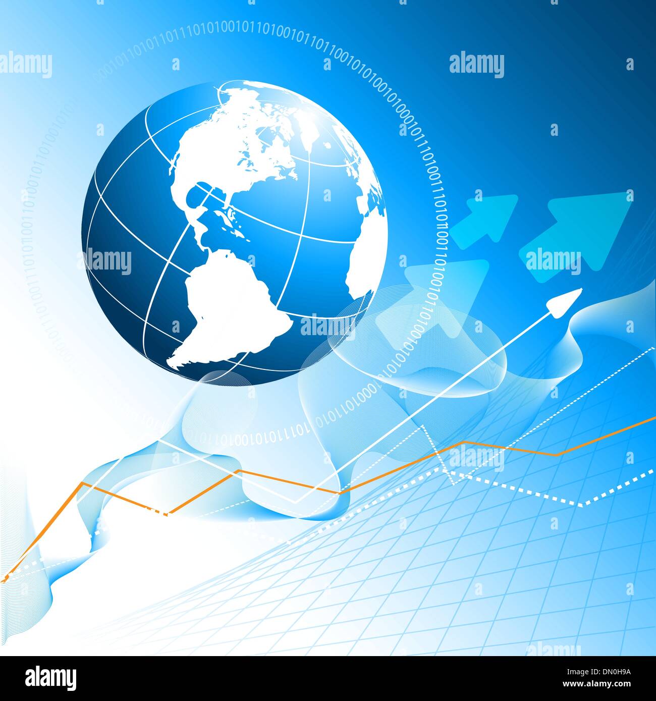 Binary code bright blue Stock Vector Images - Alamy