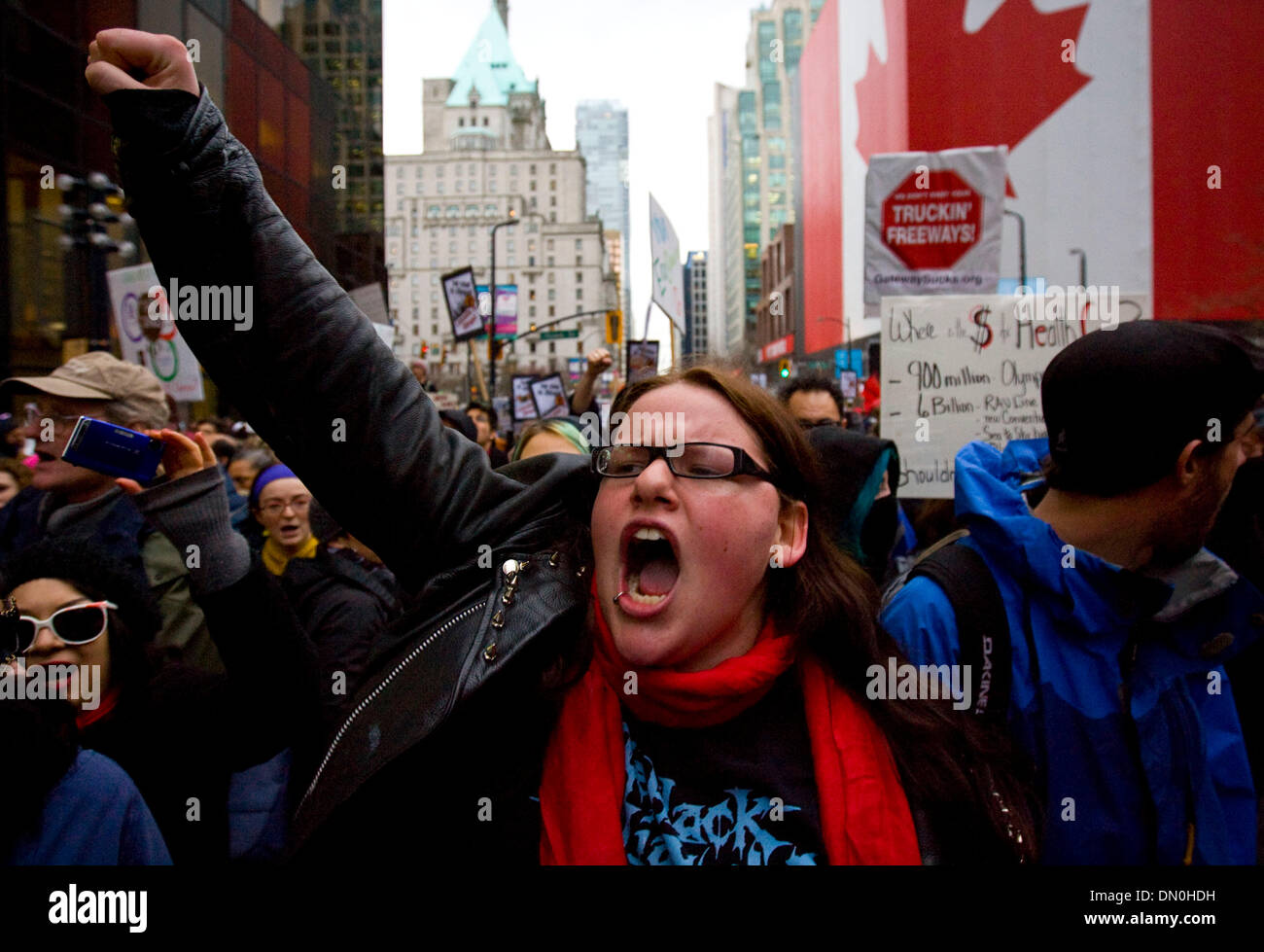 Vancouver olympics protest hi-res stock photography and images - Alamy