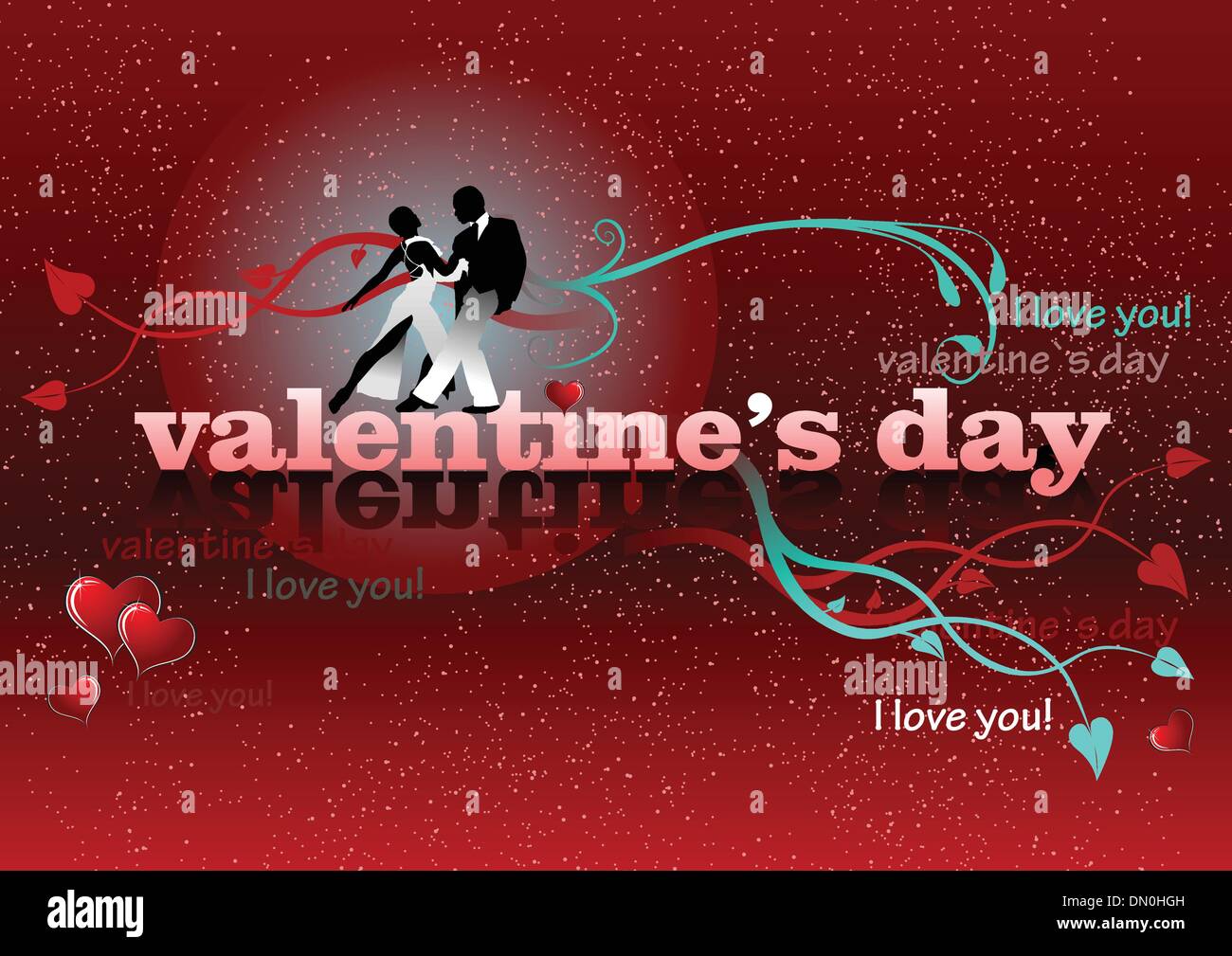Valentine`s Day red background with tango pair. 14 February. vec Stock ...