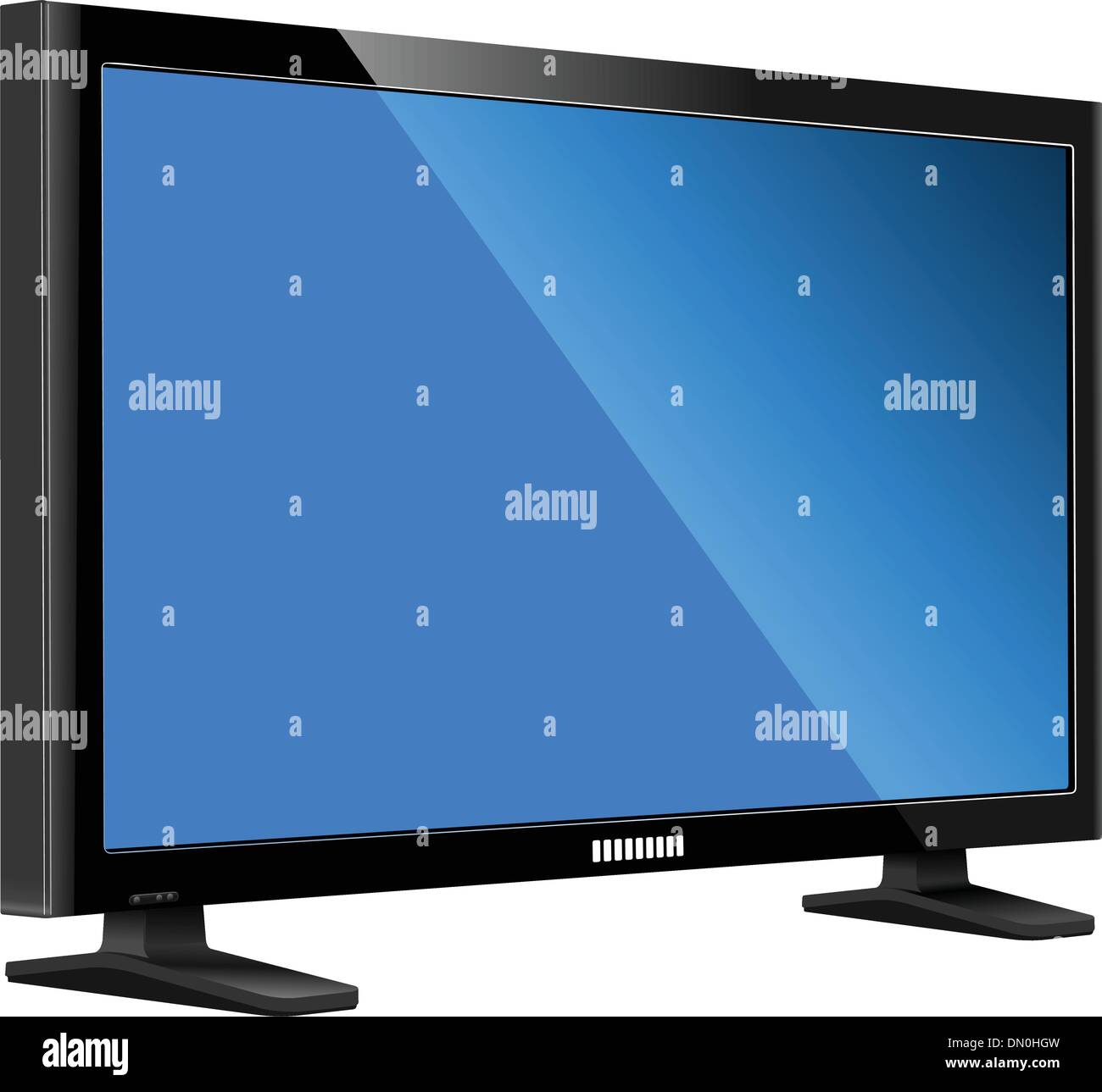 Flat computer monitor. Display. Vector illustration Stock Vector Image ...