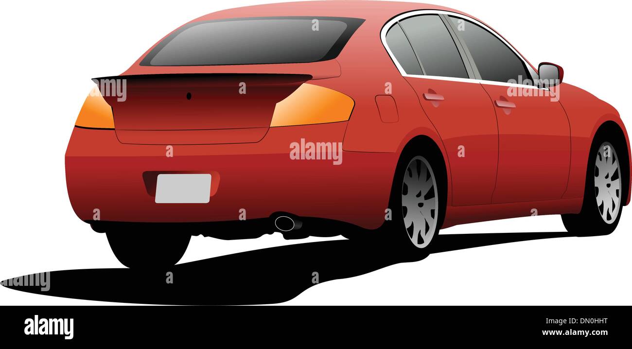 Red car vector vectors Stock Vector Images - Alamy