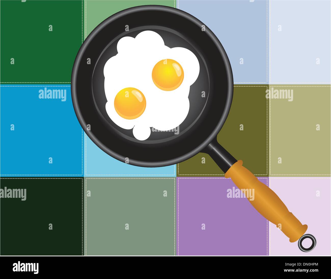 Scrambled eggs pattern Stock Vector Images - Alamy