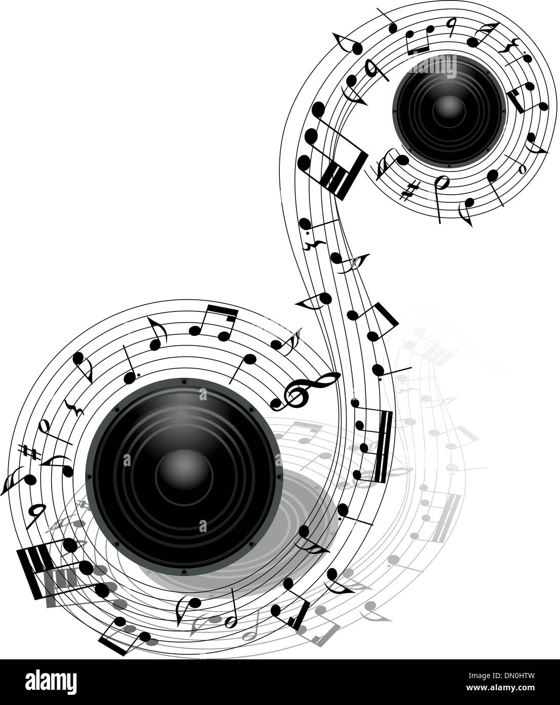Musical scroll Stock Vector Images - Alamy