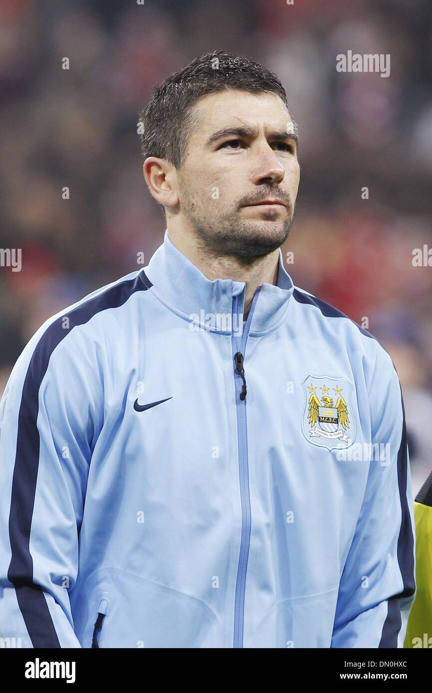 Munich, Germany. 10th Dec, 2013. Aleksandar Kolarov (Man.C) Football ...
