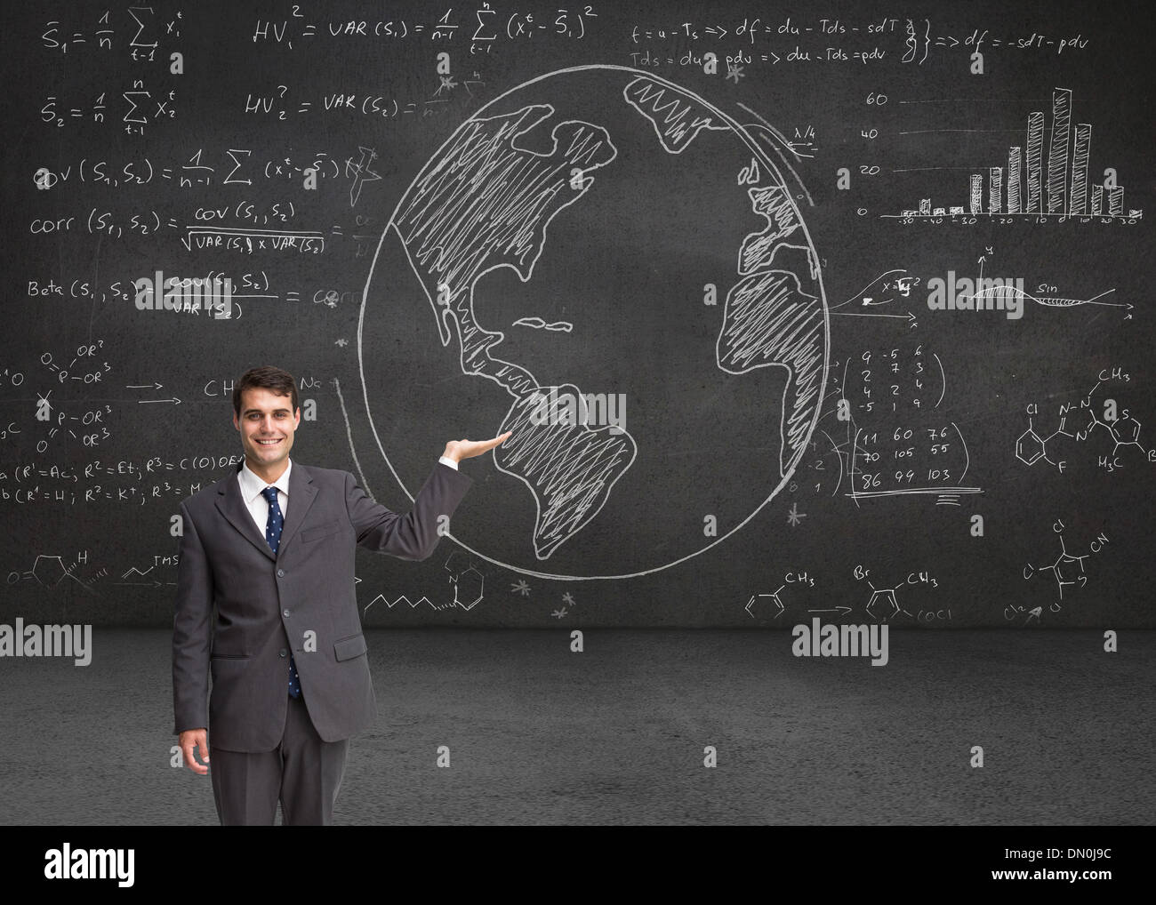 Happy presenting hi-res stock photography and images - Alamy