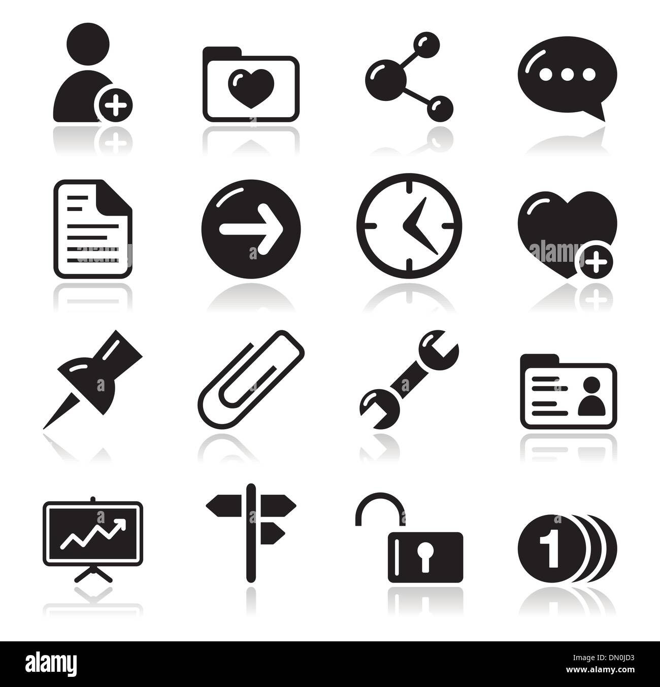 Internet web icons set Stock Vector Image & Art - Alamy