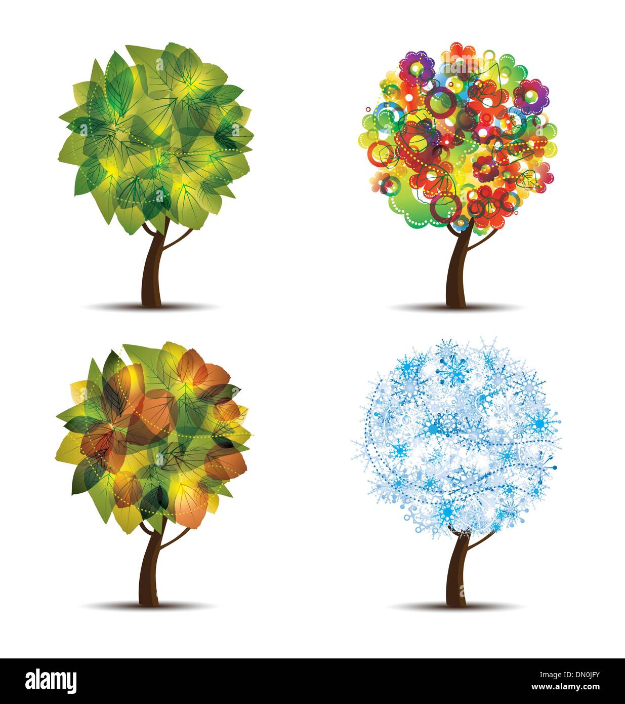 The ground and trees Cut Out Stock Images & Pictures - Alamy