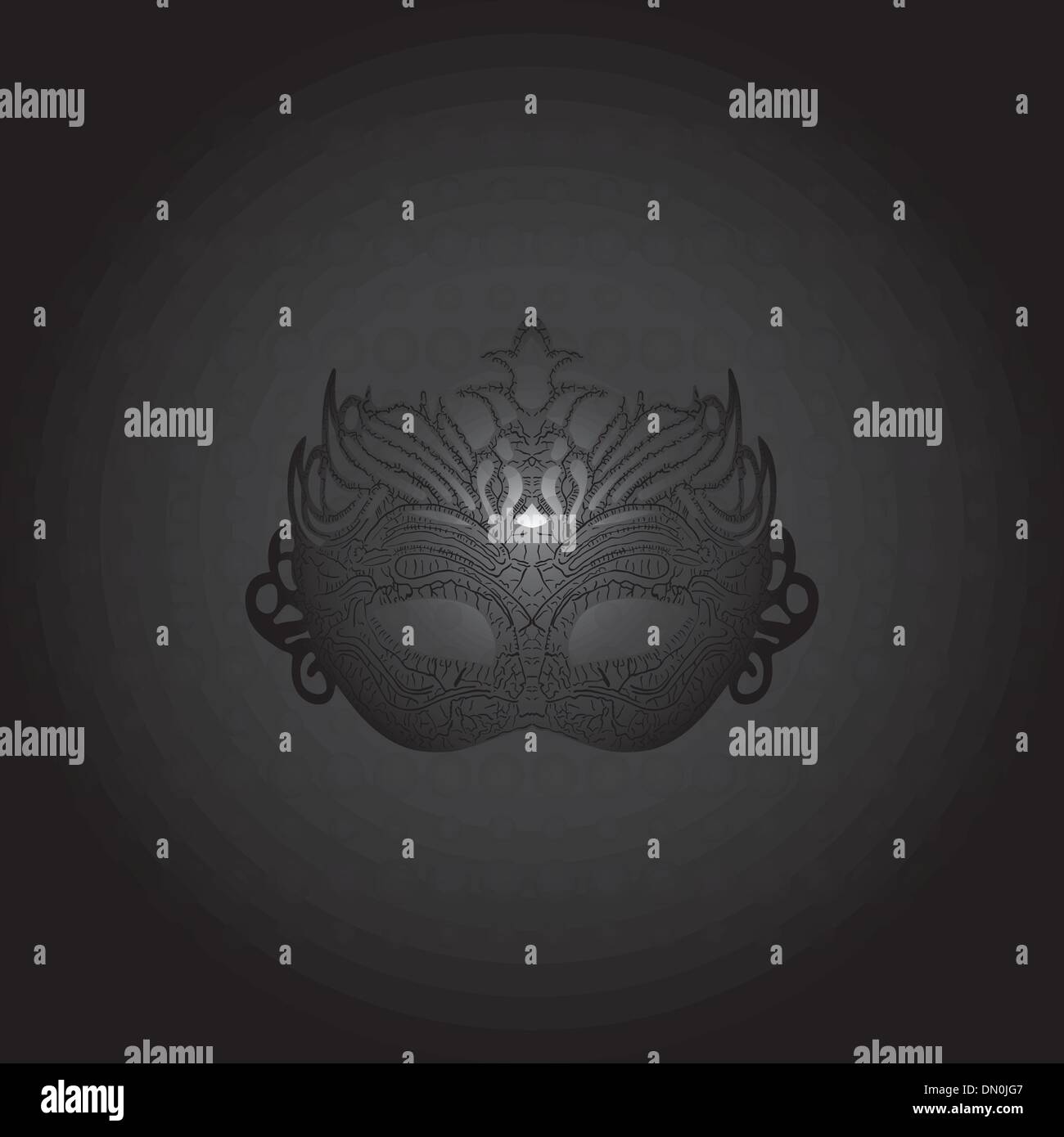 Illustration of an elegant venetian mask Stock Vector Images - Alamy