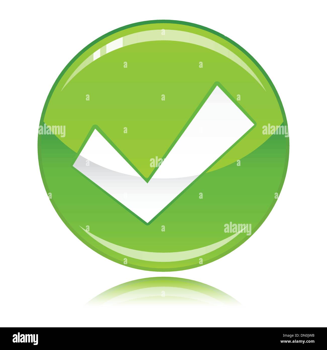 Green yes tick symbol hi-res stock photography and images - Alamy