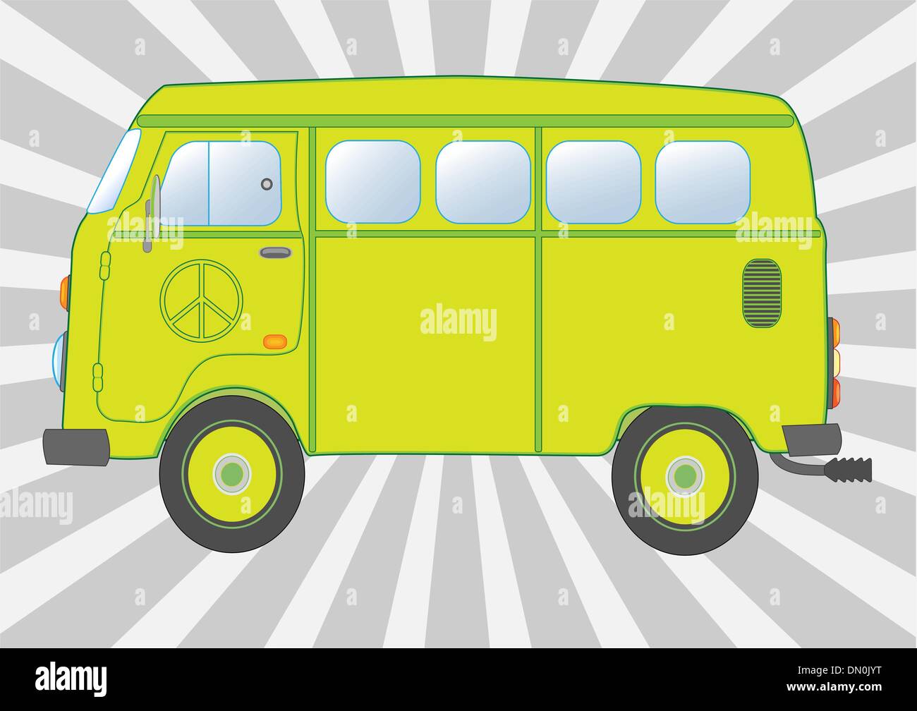hippie the bus Stock Vector Image & Art - Alamy