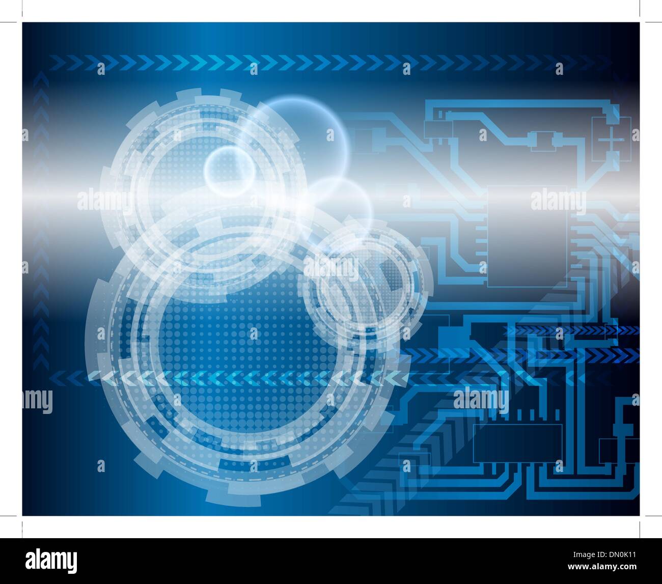 Technological blue background Stock Vector Image & Art - Alamy