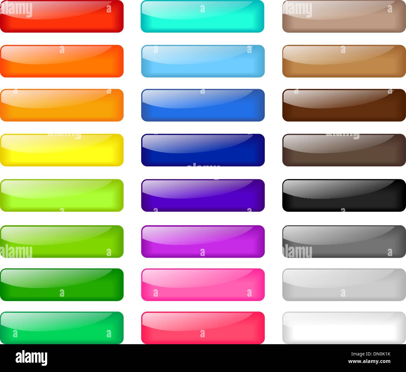 Shiny rectangle menu buttons vector Stock Vector Images - Alamy