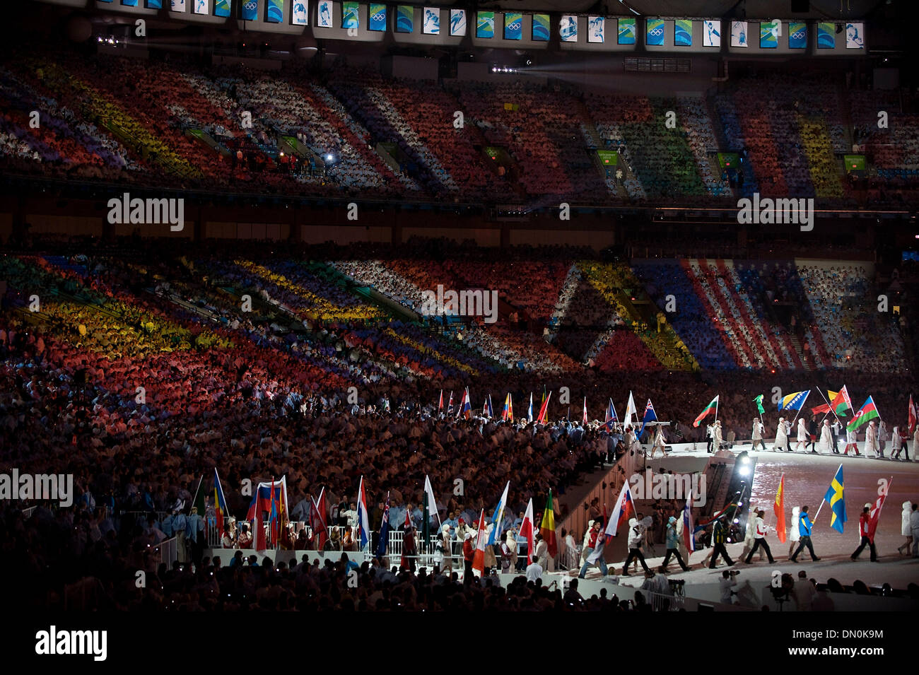 Vancouver 2010 olympic ceremony nations hi-res stock photography and ...