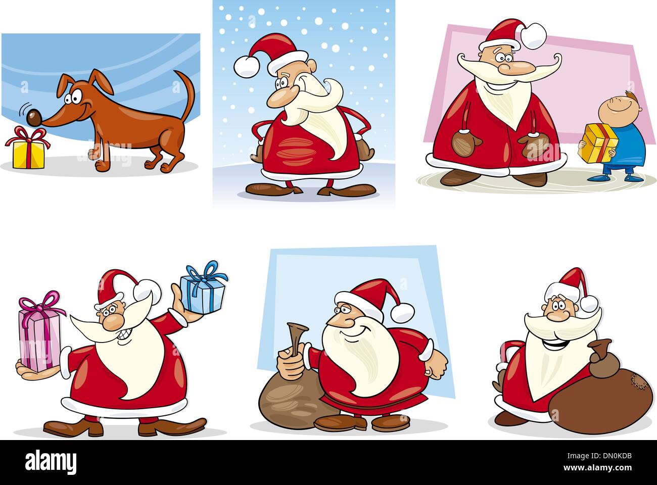 Fat father christmas Stock Vector Images - Alamy