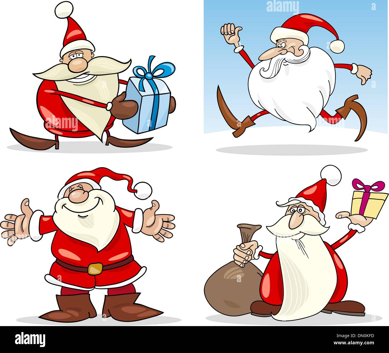 Fat father christmas Stock Vector Images - Alamy