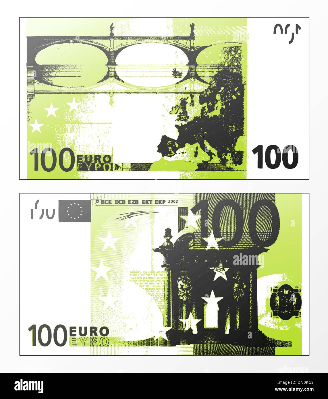 100 euro banknote Stock Vector Images - Alamy