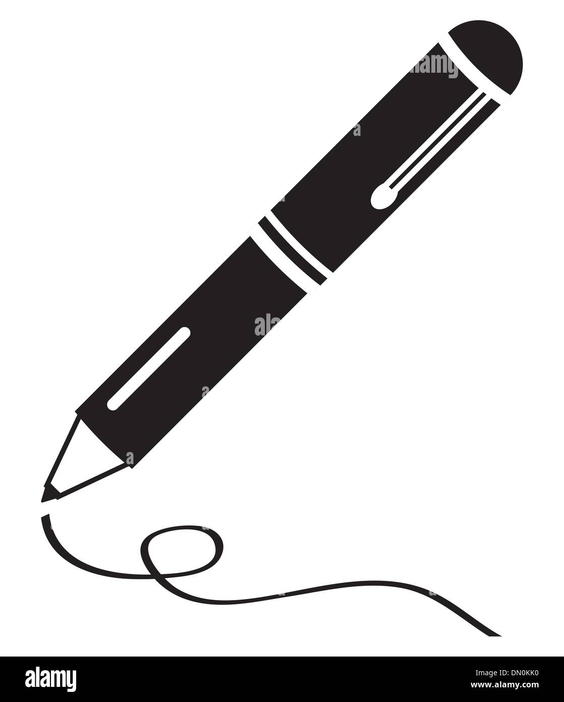 Writing pen clean black icon Stock Vector Image & Art - Alamy