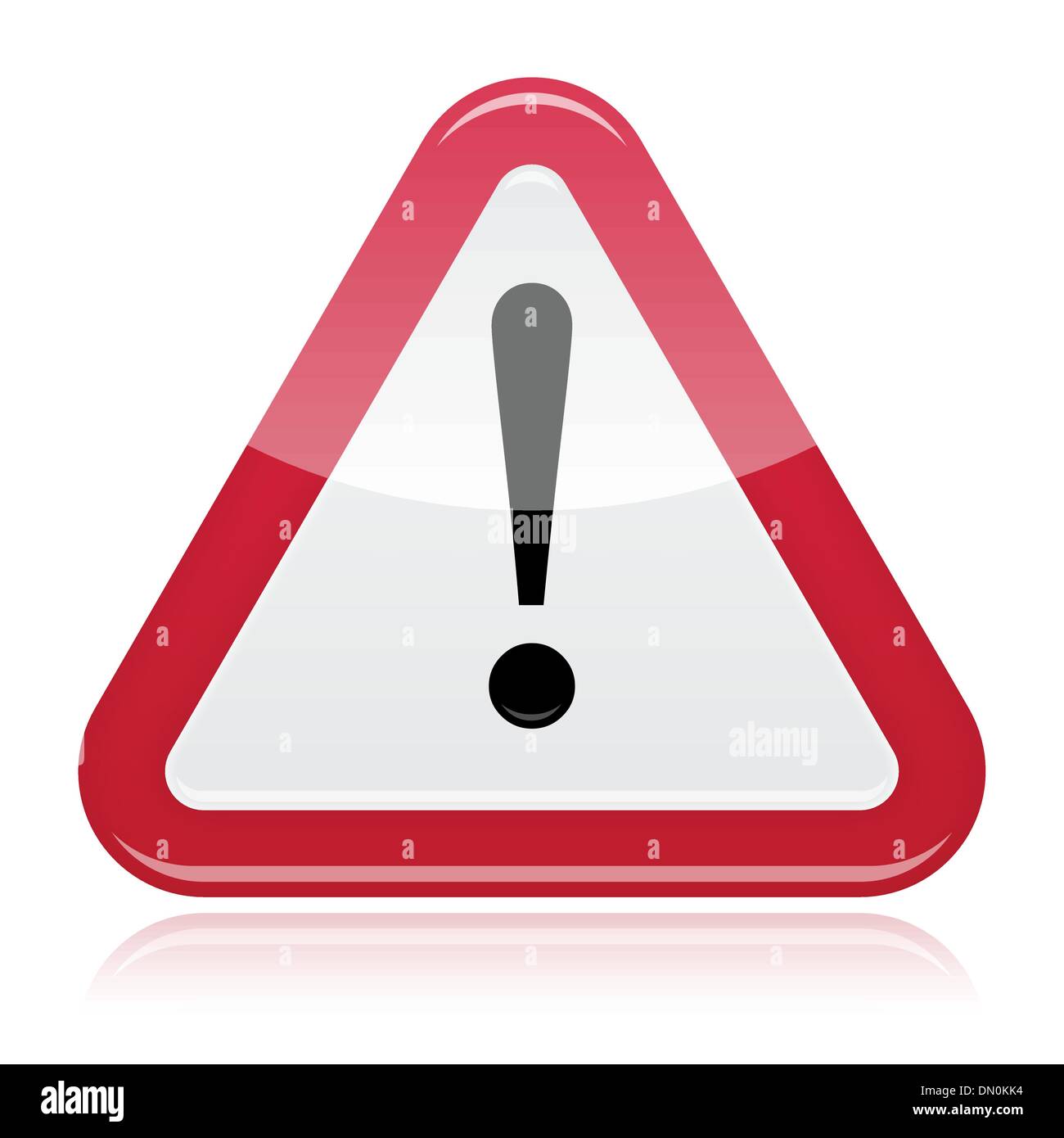 Exclamation mark warning sticker Stock Vector Images - Alamy